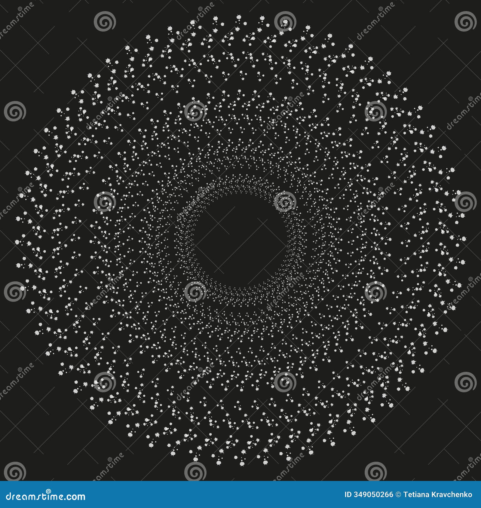 A Radial Design With A Central Focal Point, From Which Lines And ...