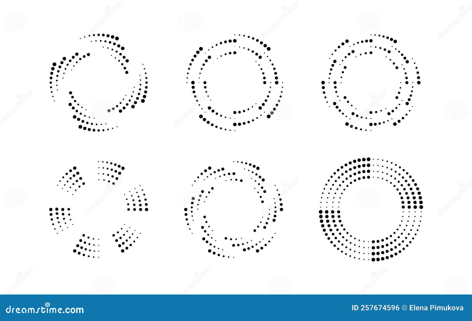 Dot Circle Speed Lines for Emblem, Design and Comic Book. Abstract ...