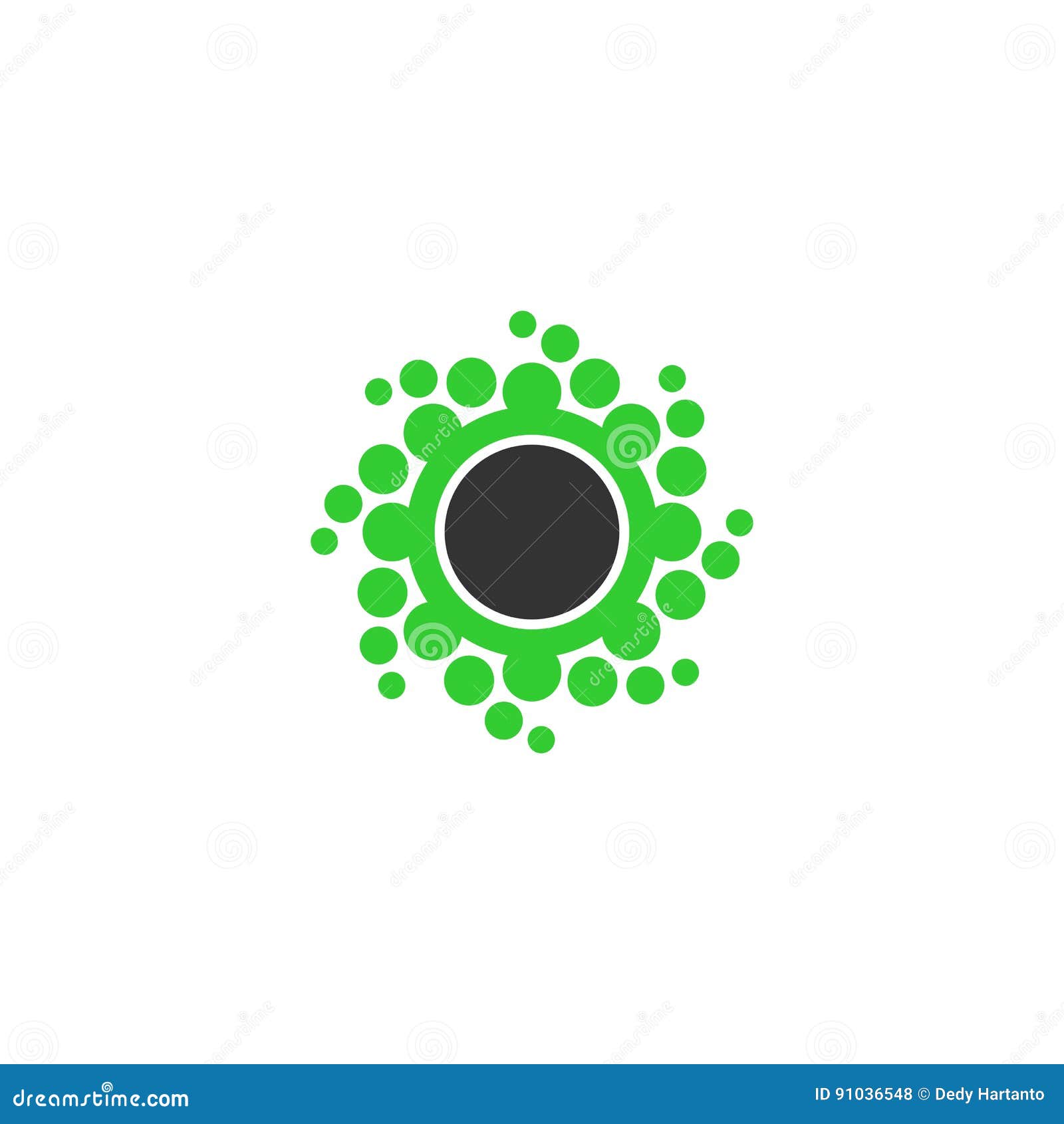 Dot circle vector logo stock vector. Illustration of design - 91036548