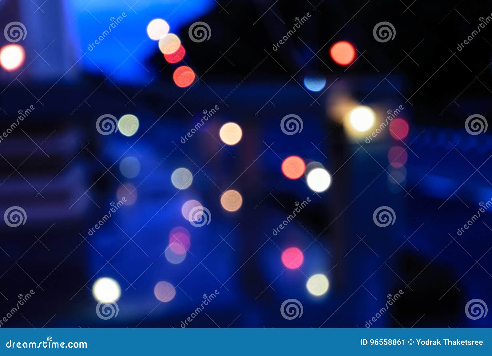 Blurred Darknight Traffic Light Trails On Street. Royalty-Free Stock Image | CartoonDealer.com ...