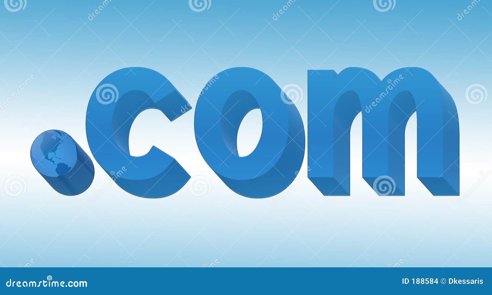 Dot com stock illustration. Illustration of wide, rendered - 188584