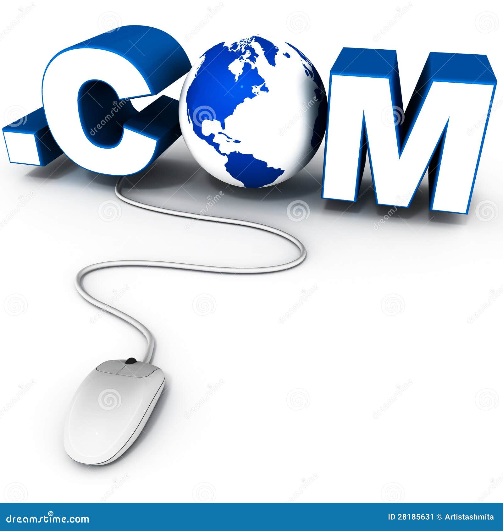 Dot com stock illustration. Illustration of domain, service - 28185631