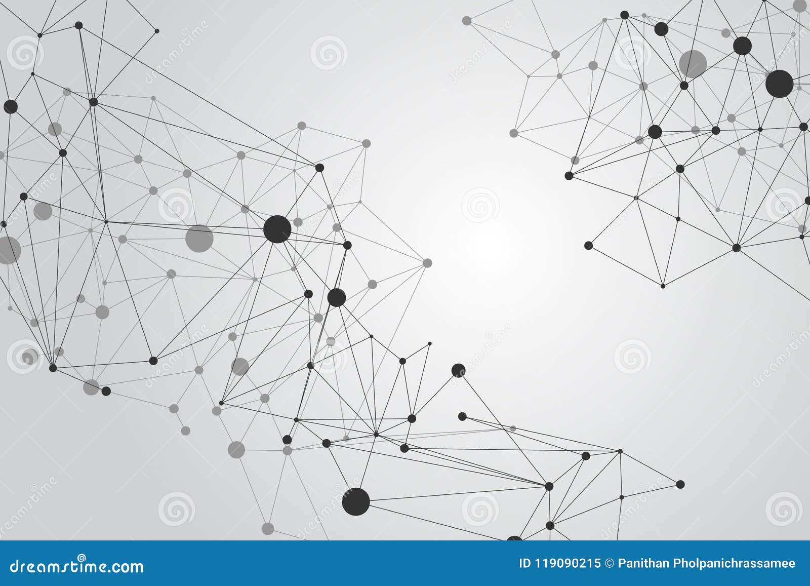 Network Connecting Dot Polygon Background : Concept of Network ...