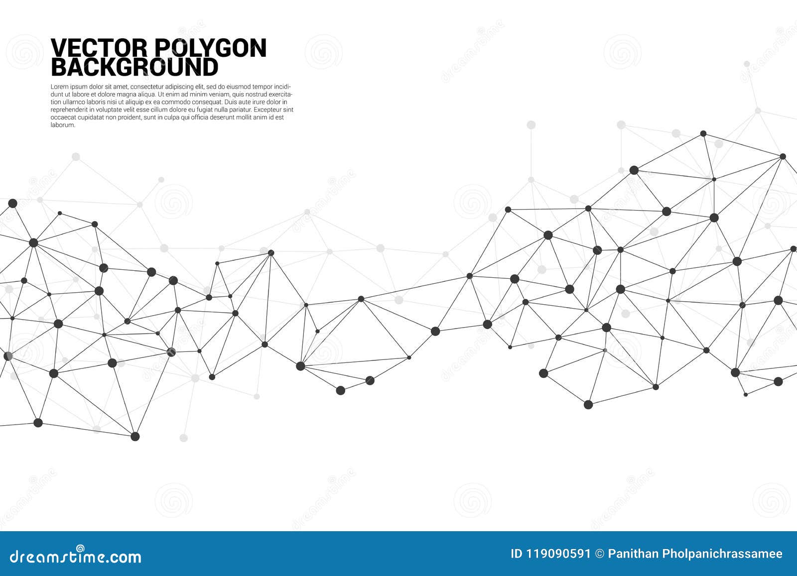 Network Connecting Dot Polygon Background : Concept of Network ...