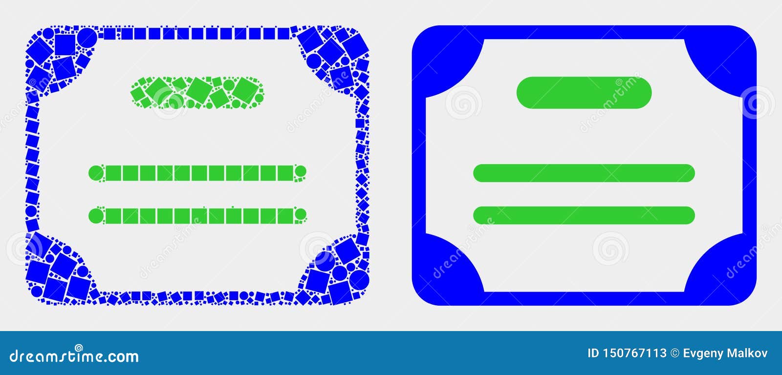 Pixelated and Flat Vector Certificate Diploma Icon Stock Vector ...