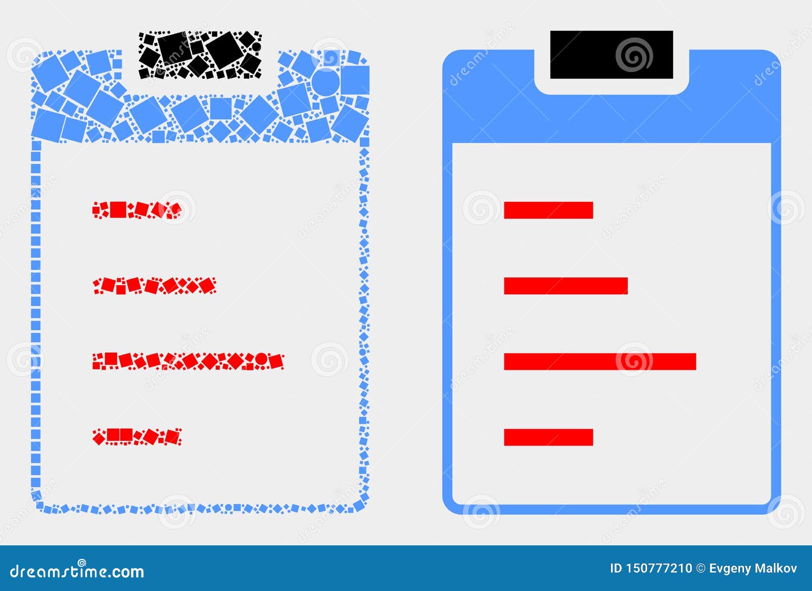 Pixelated and Flat Vector Text Pad Icon Stock Vector - Illustration of ...