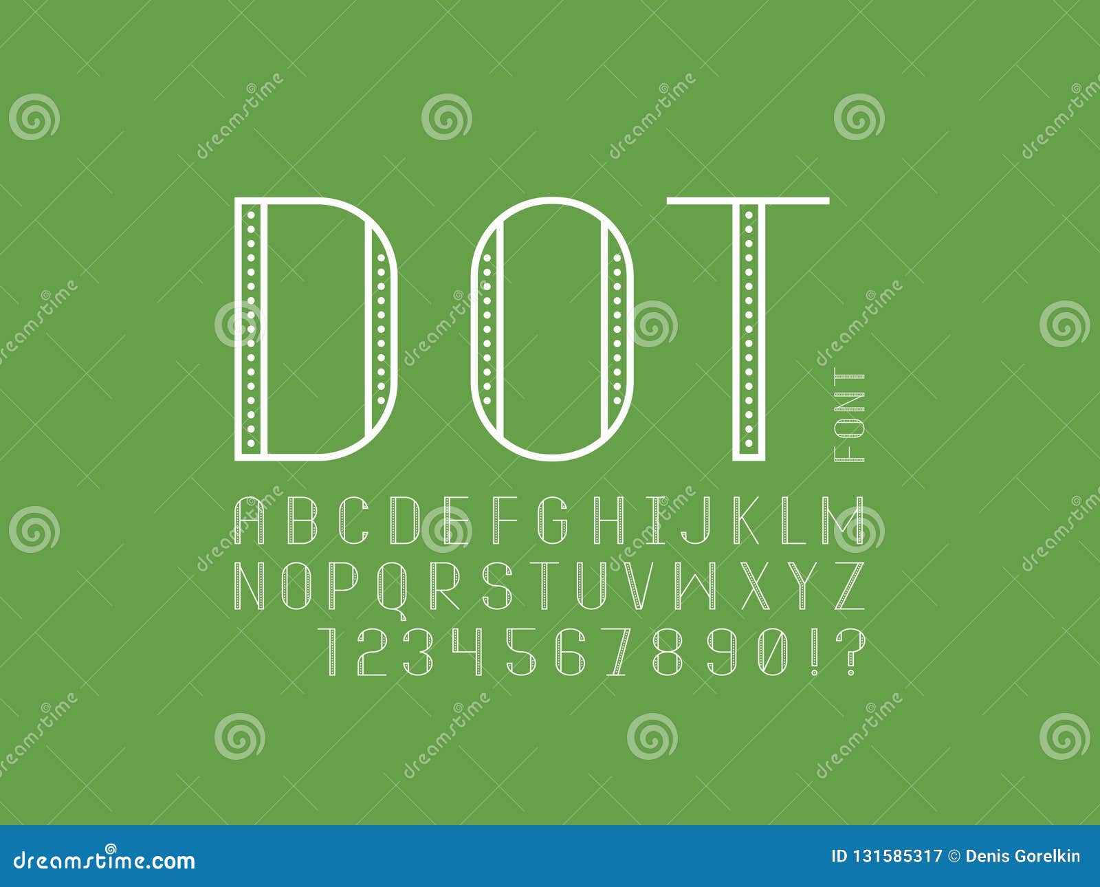 Dot font. Vector alphabet stock vector. Illustration of alphabet ...