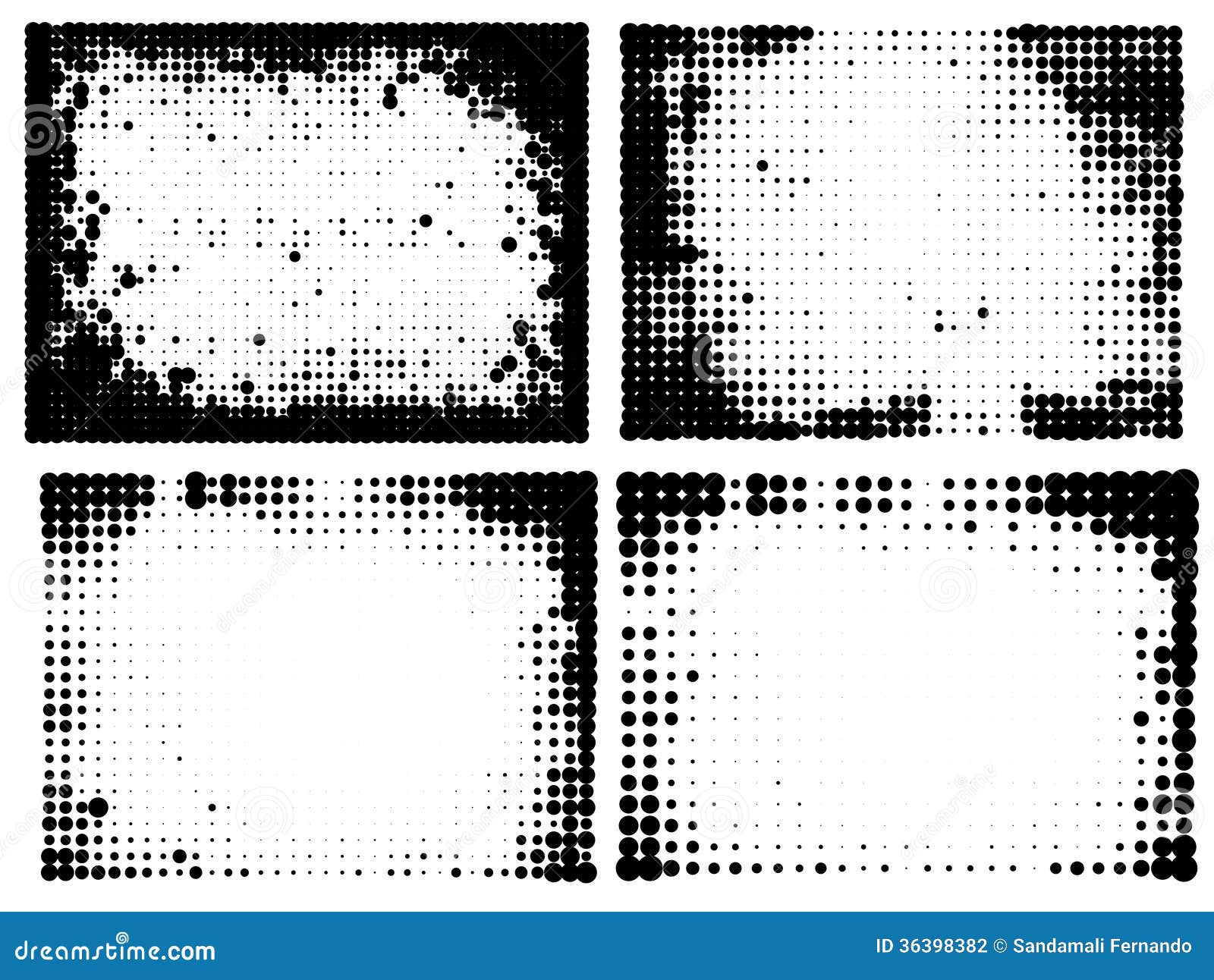 Dot frames stock vector. Illustration of variety, grunge - 36398382