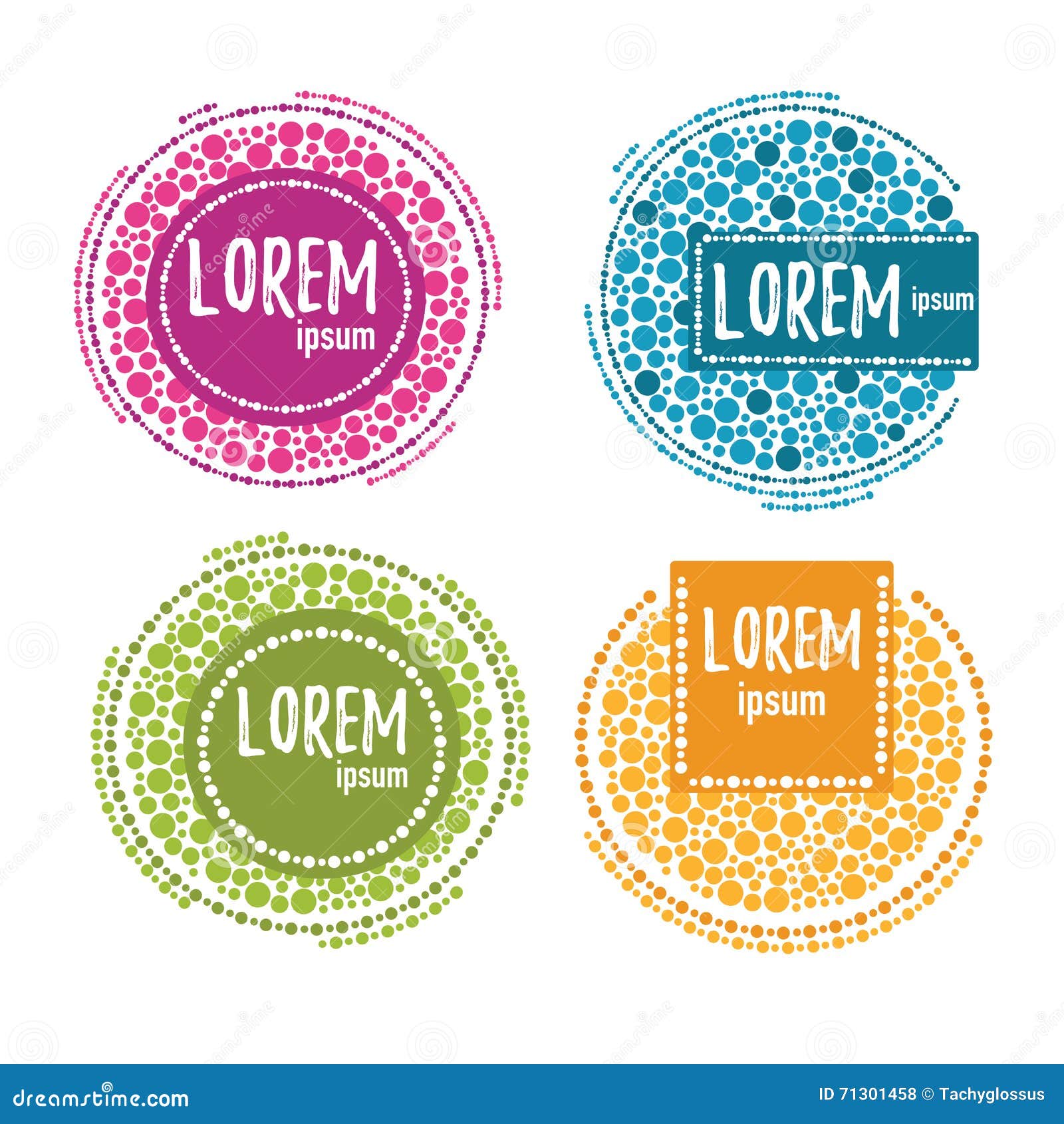 Dot frames stock vector. Illustration of page, graphic - 71301458