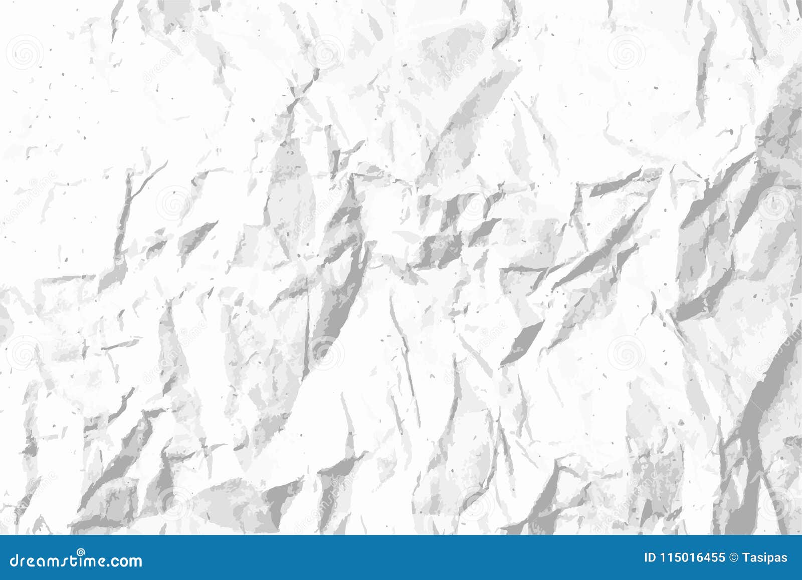 Crumpled Paper Texture Vector Template for Overlay Stock Vector ...