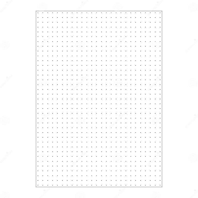 Dot Grid Pattern. White Background. Black Dots. Vector Illustration ...