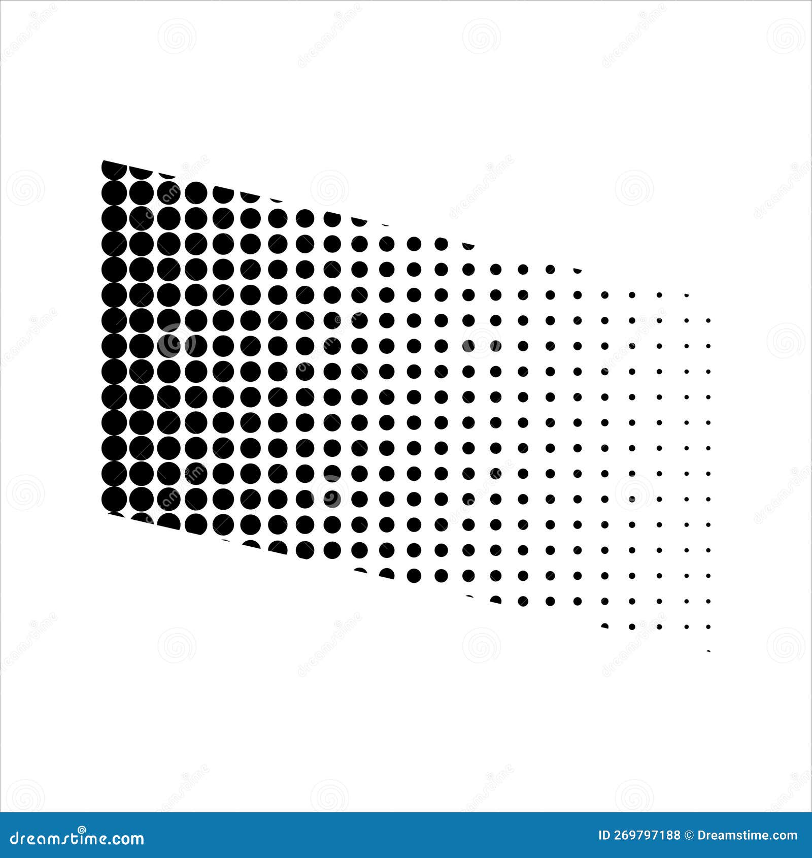 Halftone Linear Hexagon Seamless Pattern. Optical Illusion Geometric ...