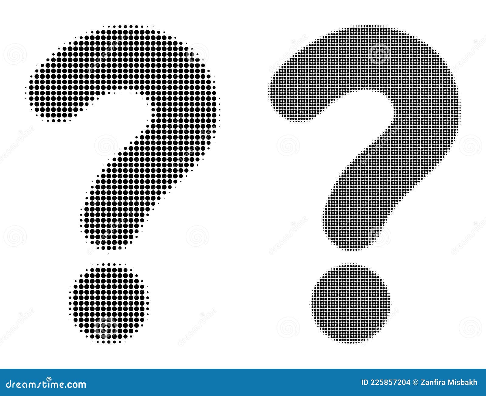 Dot Halftone Question Mark Icon Stock Vector - Illustration of dots ...