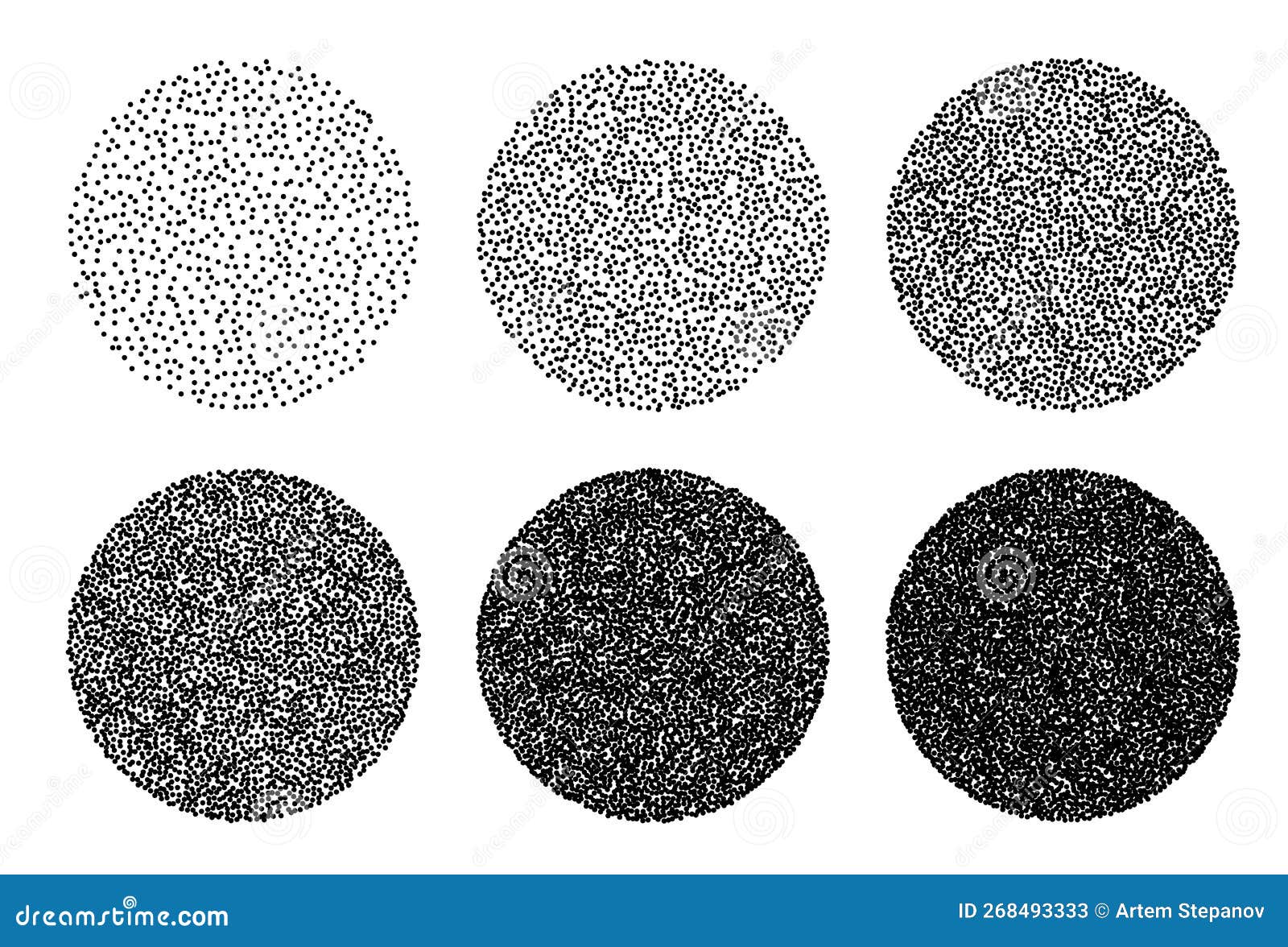 Dot Halftone Round Circle Gradient, Half Tone Texture Stock Vector ...