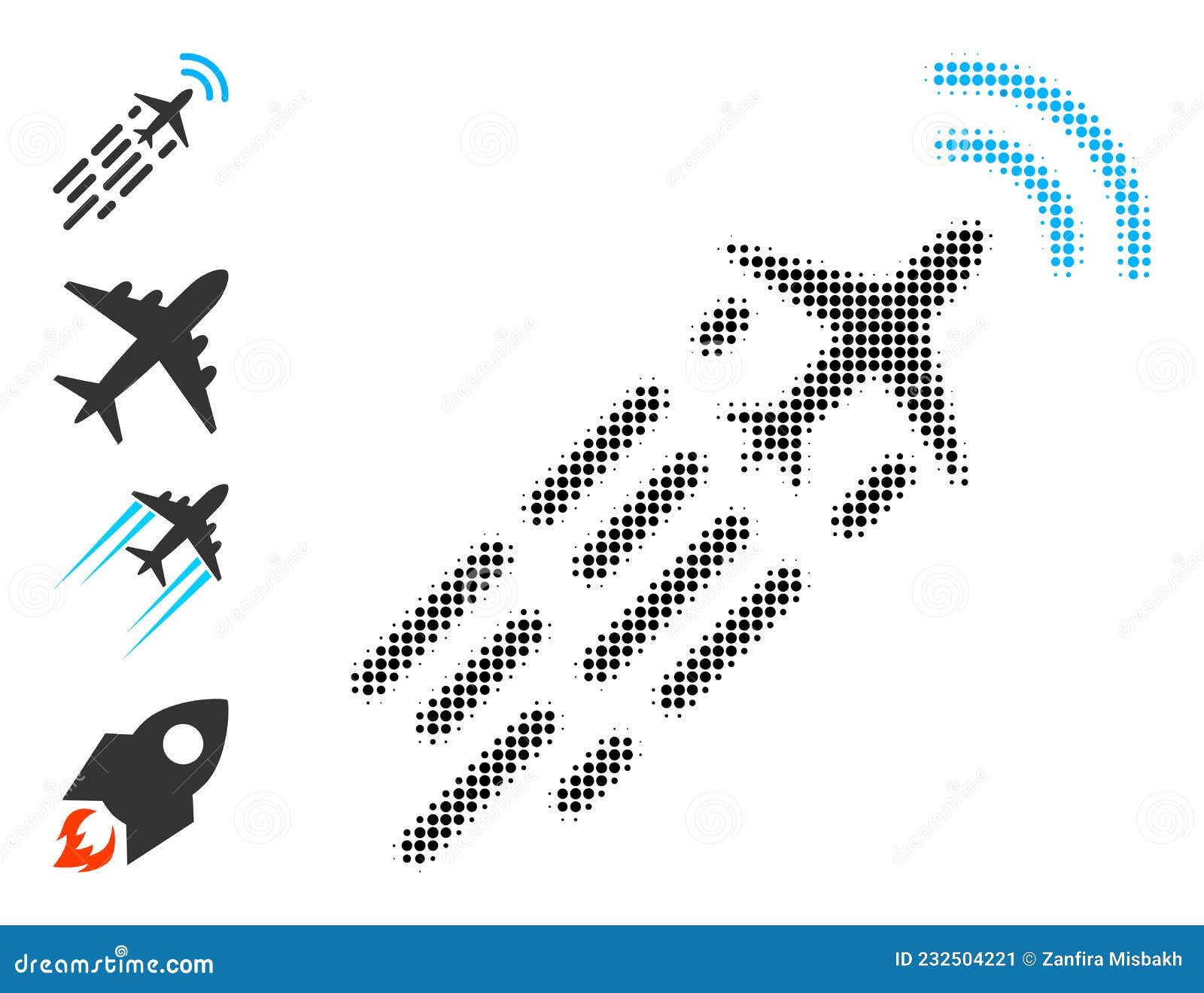 Supersonic Icon Or Logo In Pastel Color Vector Illustration ...