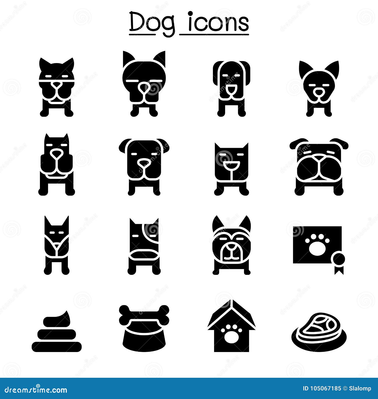 Dot Icon Set stock de ilustración. Ilustración de acortar - 105067185