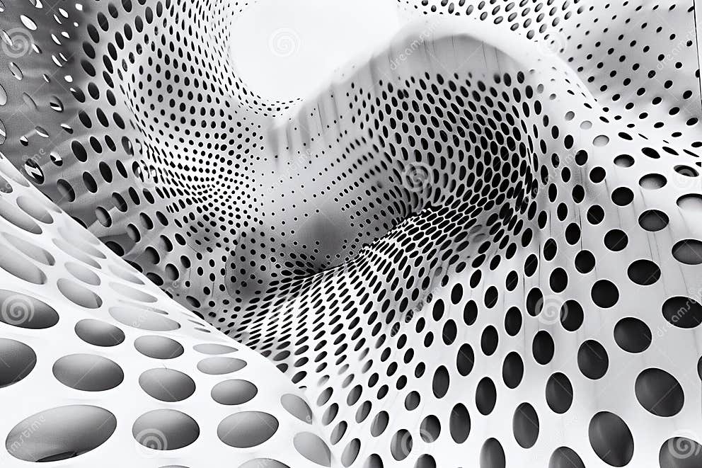Dot Illusion in Grayscale stock image. Image of digital - 309385965