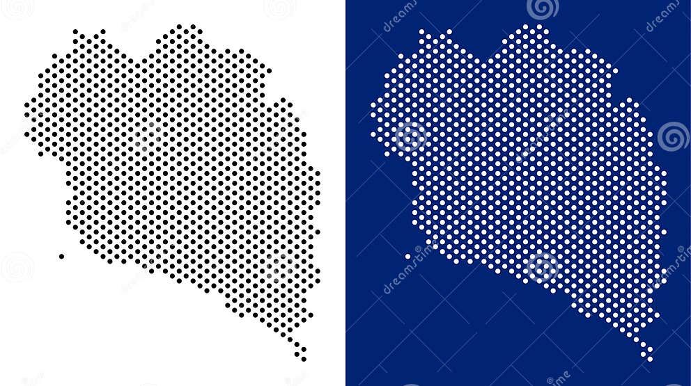 Dot Koh Phangan Thai Island Map Ilustración del Vector - Ilustración de ...