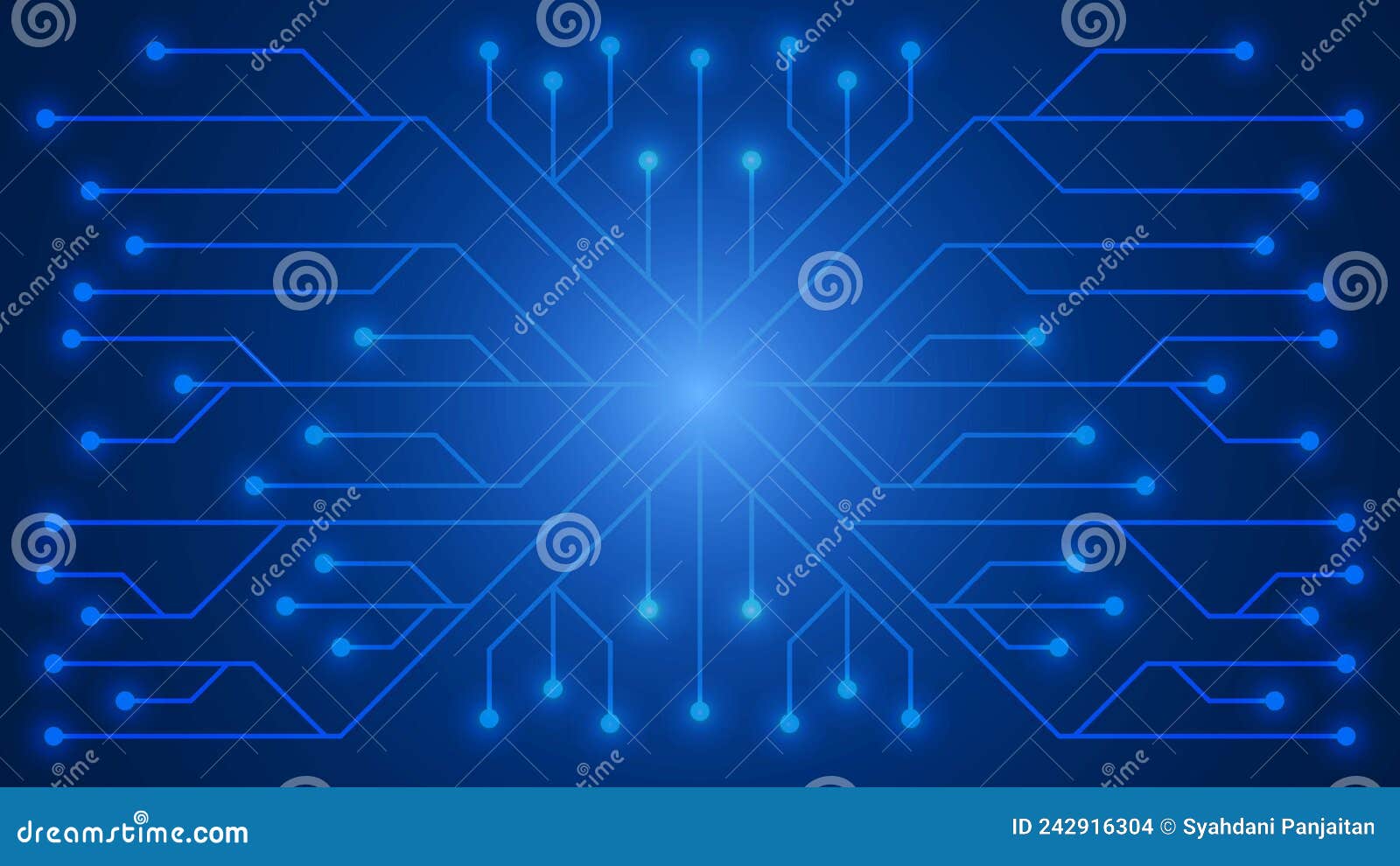 Dot and Line Combined Technology Abstract Background Stock Vector ...