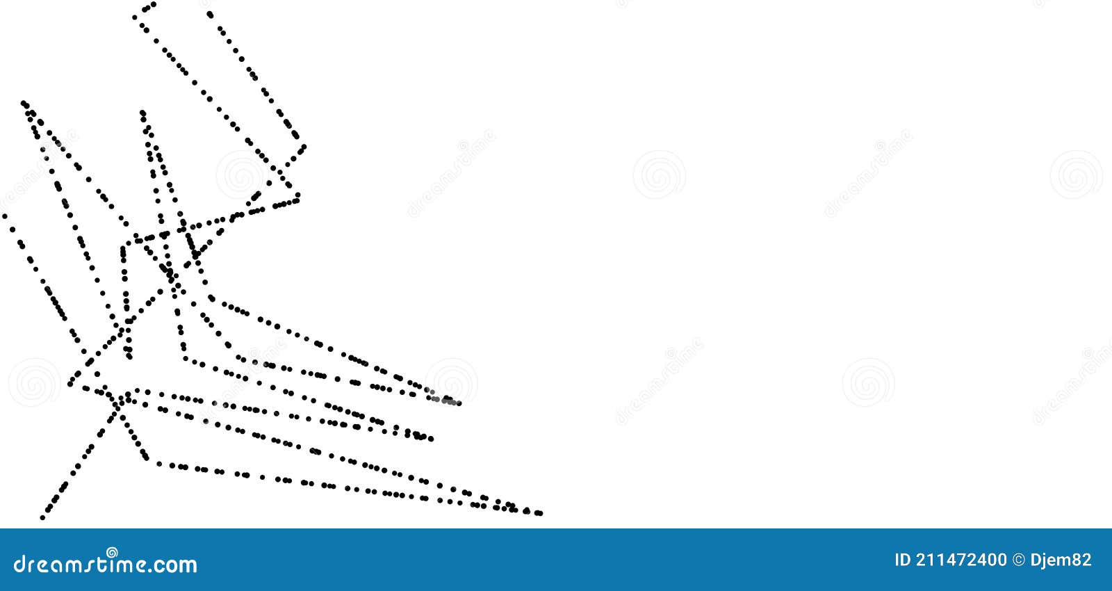 Dot and Line Consisting of Abstract Graphics. Stock Vector ...