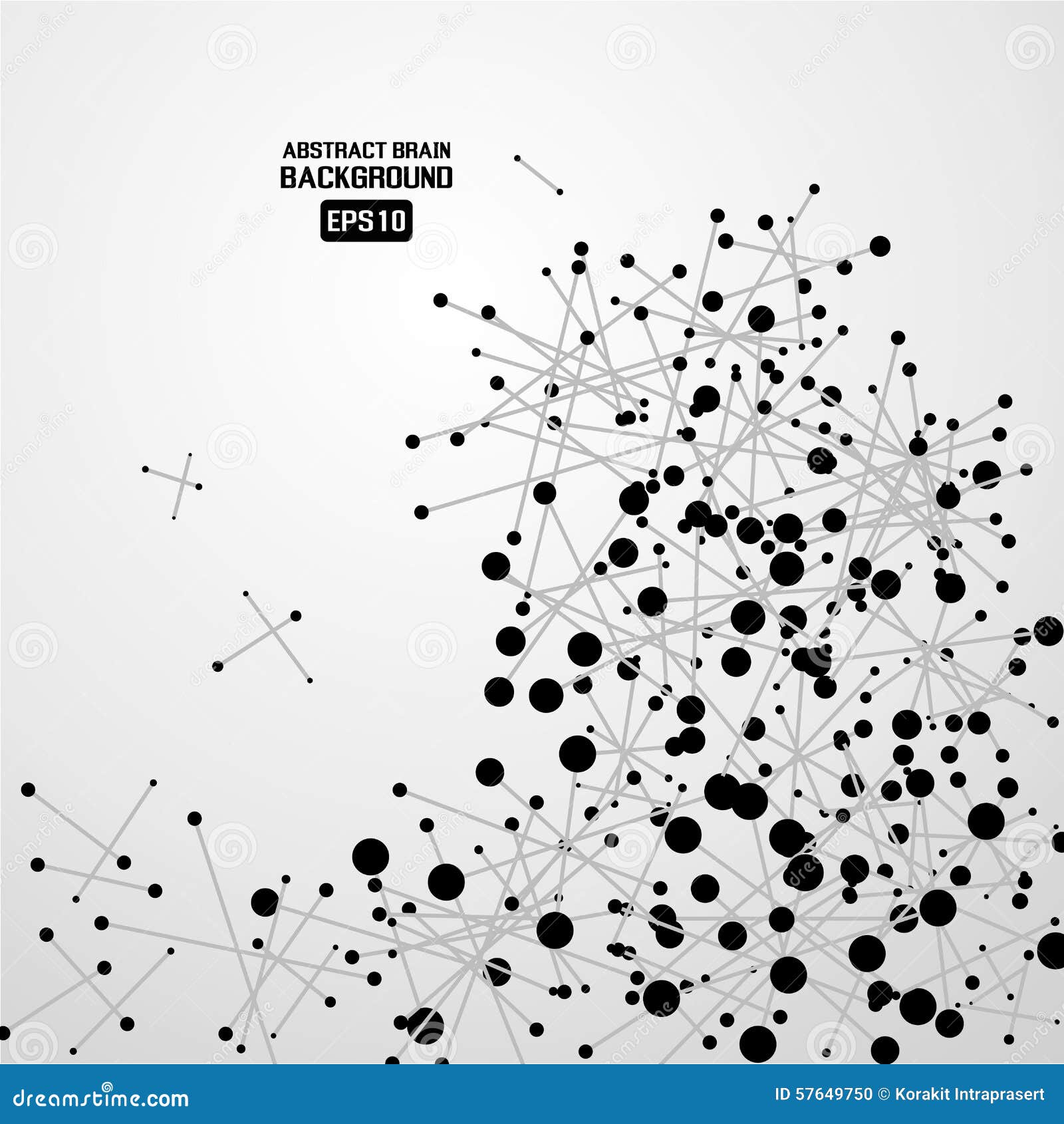 Dot and Line Consisting of Abstract Graphics Stock Vector ...