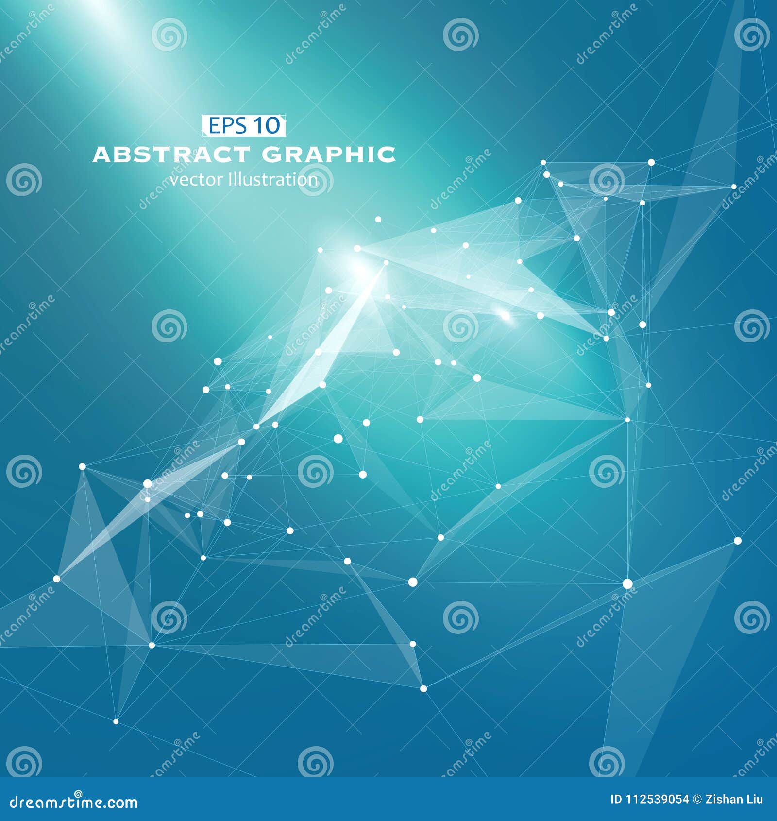 Dot, Line and Surface Consisting of Abstract Graphics. Stock ...