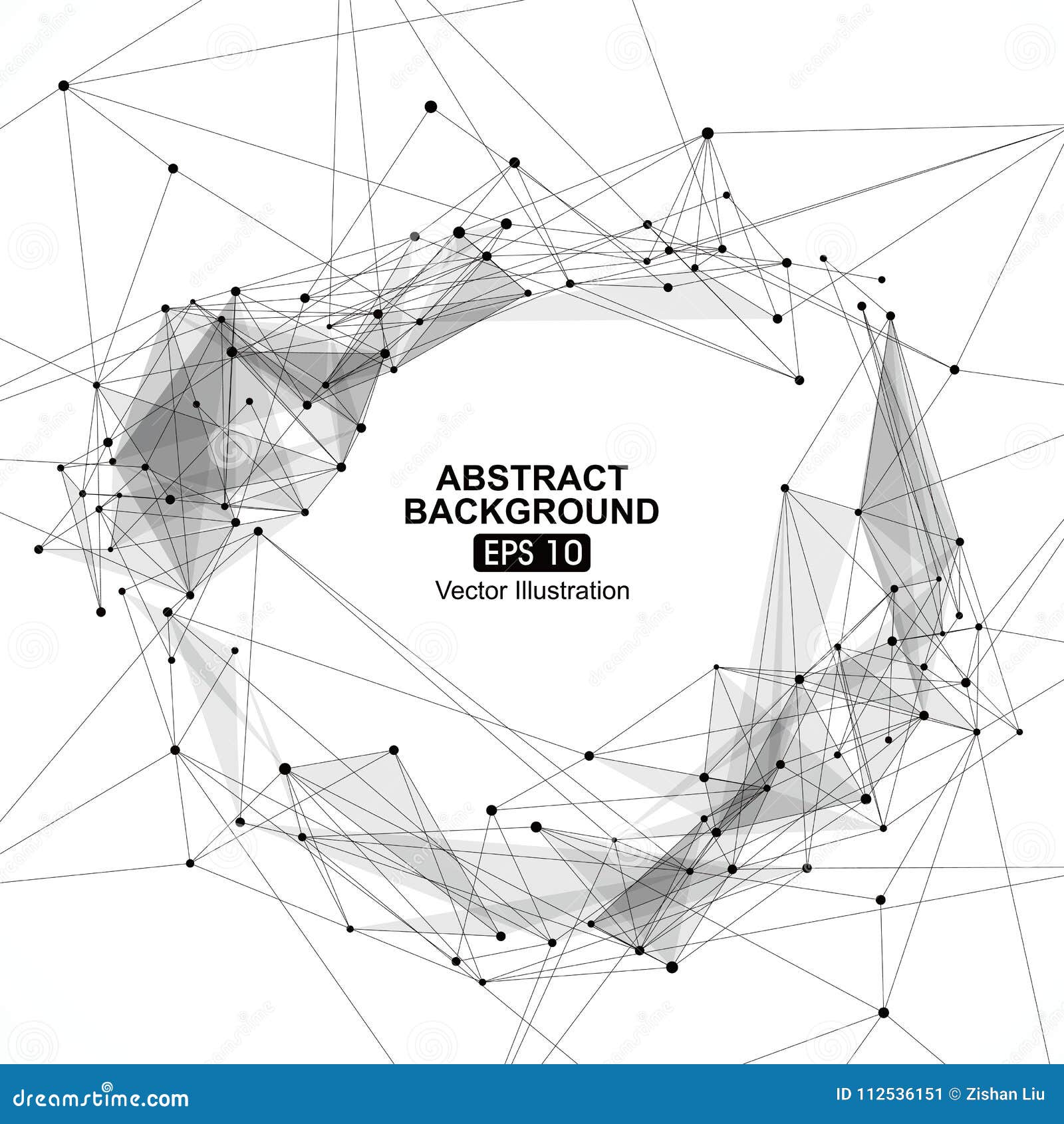 Dot, Line And Surface Consisting Of Abstract Graphics. Stock Image ...