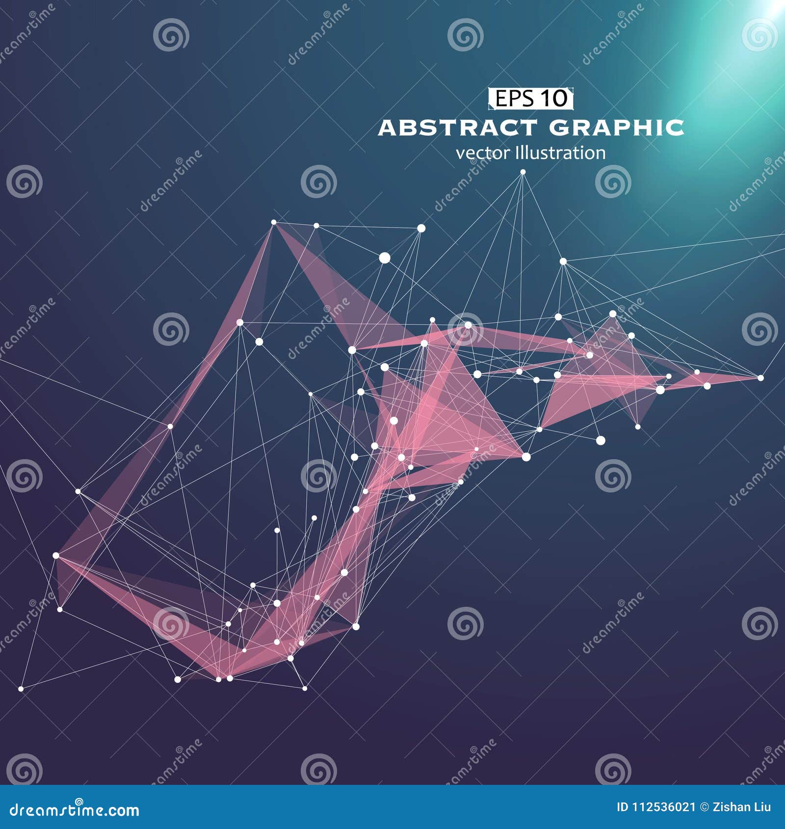 Dot, Line and Surface Consisting of Abstract Graphics. Stock Vector ...