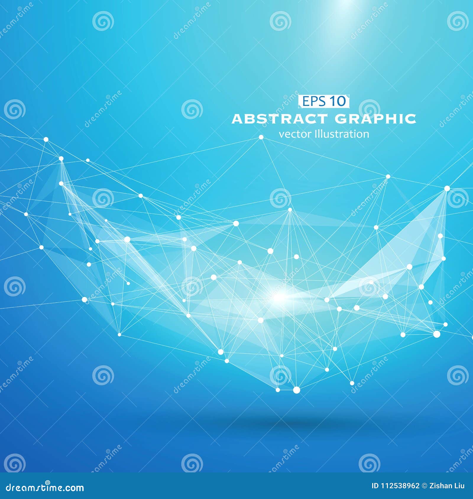 Dot, Line and Surface Consisting of Abstract Graphics. Stock Vector ...