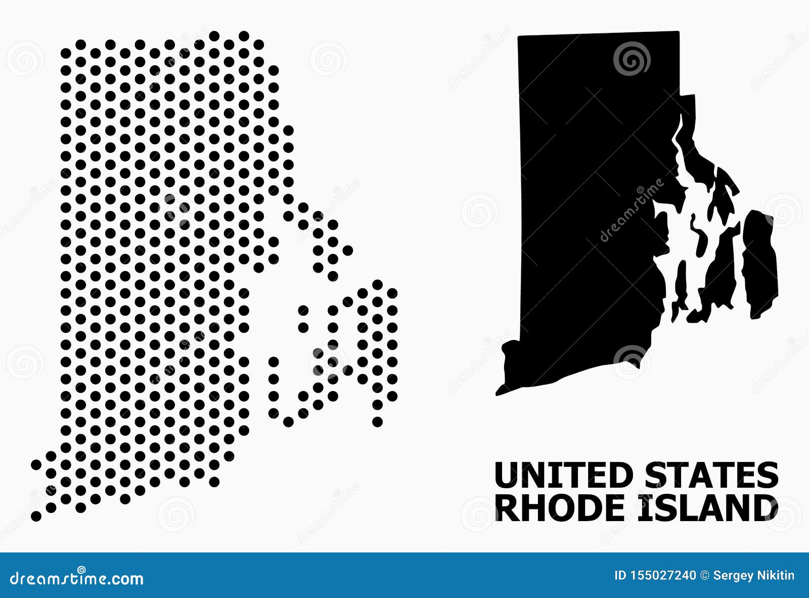 Pixel Pattern Map of Rhode Island State Stock Vector - Illustration of ...