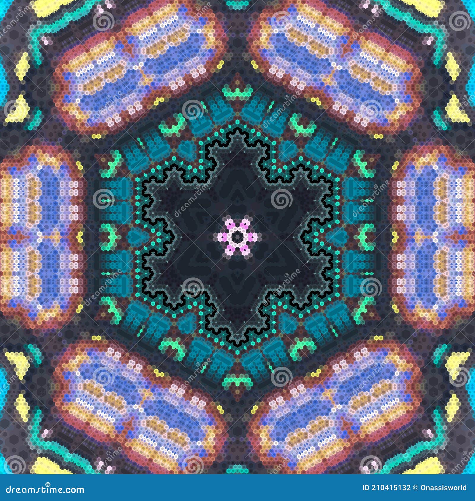 Dot Matrix Colorful Abstract Backgrounds Stock Illustration ...