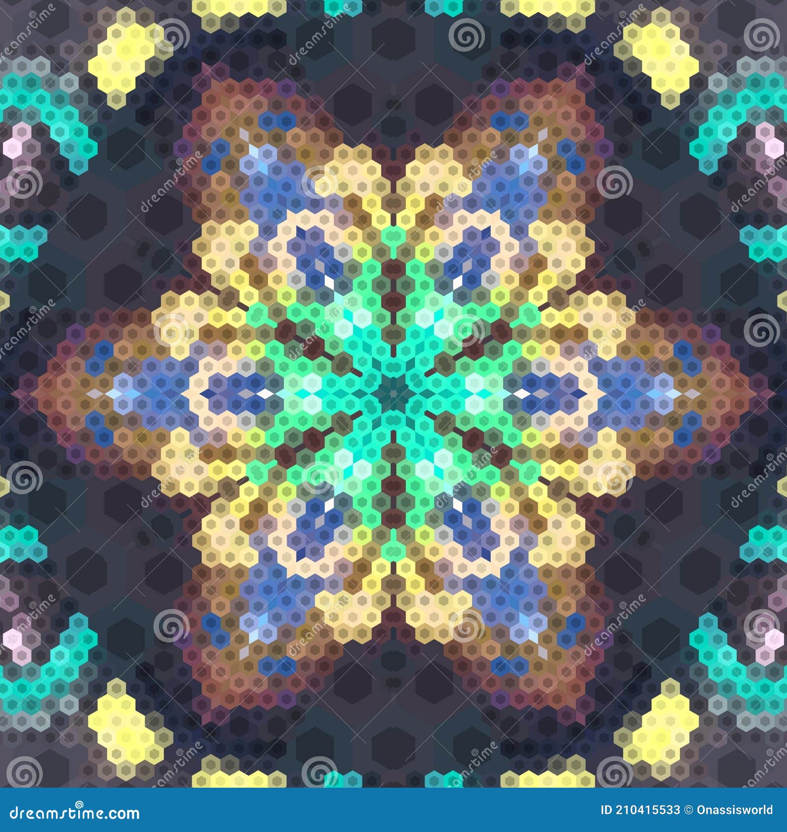 Dot Matrix Colorful Abstract Backgrounds Stock Illustration ...