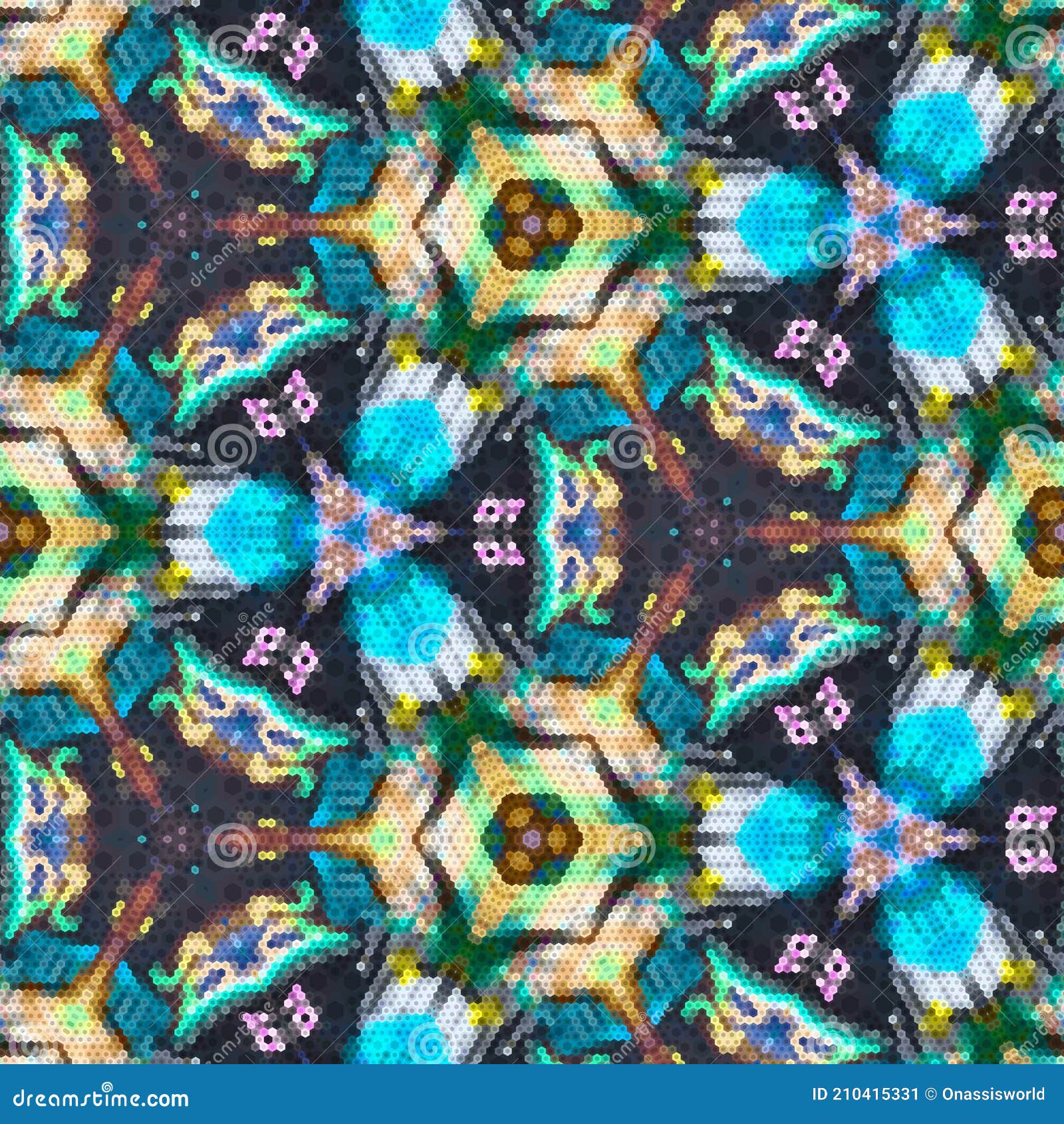 Dot Matrix Colorful Abstract Backgrounds Stock Illustration ...