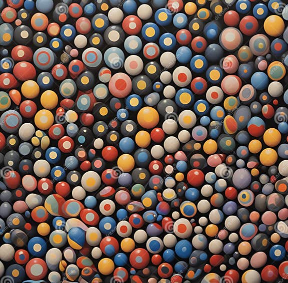 Dot Matrix: a 3D Illusion stock illustration. Illustration of colors ...