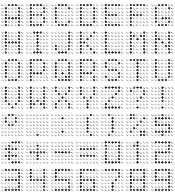 Dot-matrix font stock illustration. Illustration of characters - 2896258