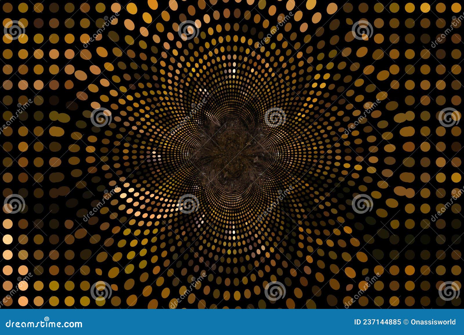 Dot Matrix Shapes and Blurs Abstract Background Stock Illustration ...