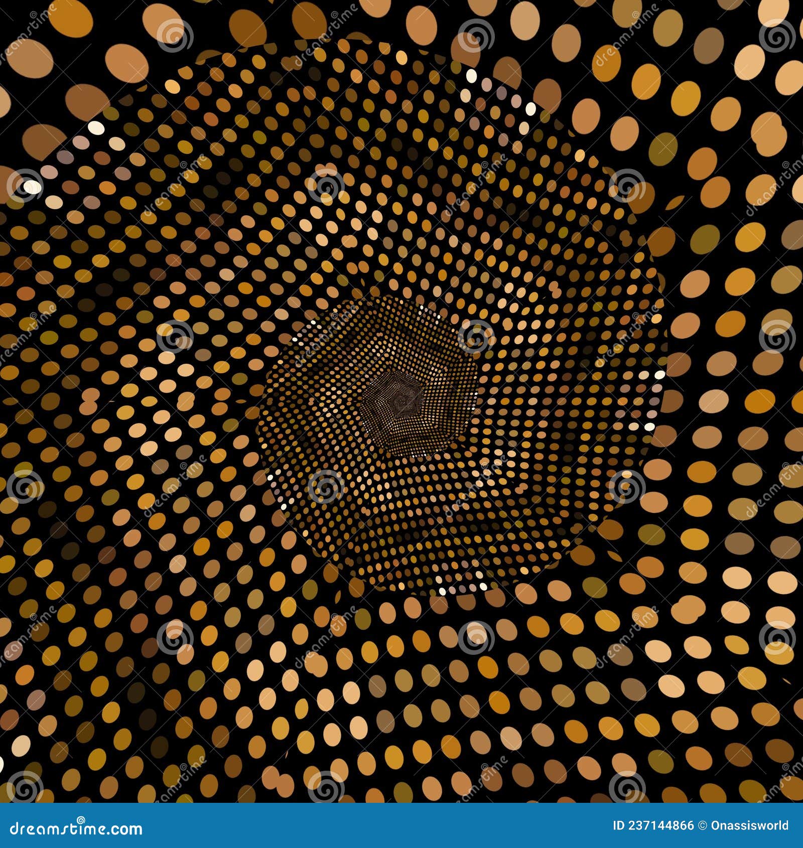 Dot Matrix Shapes and Blurs Abstract Background Stock Illustration ...