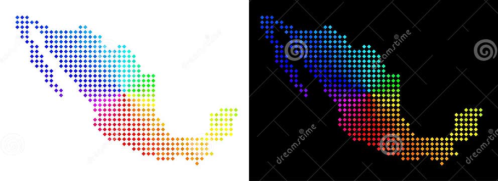 Dot Mexico Map intelligent illustration de vecteur. Illustration du ...