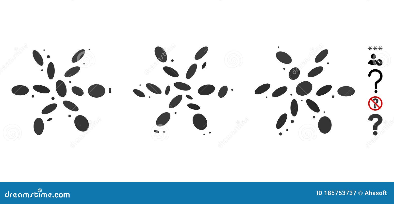 Dot Mosaic Password Code stock illustration. Illustration of dotted ...