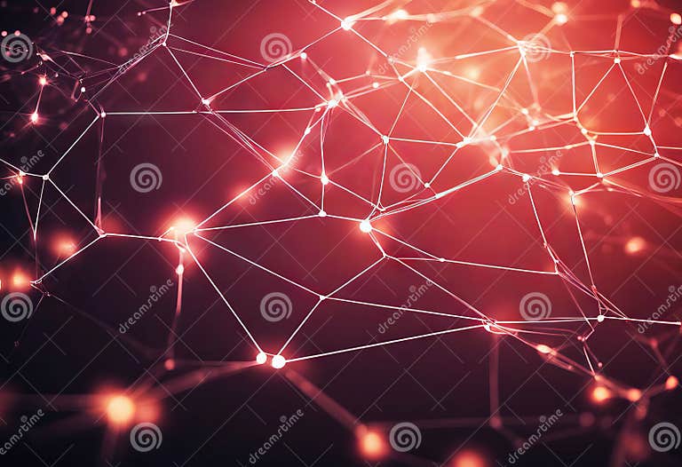 Dot Network Background Concept Technology Connecting Network Polygon ...