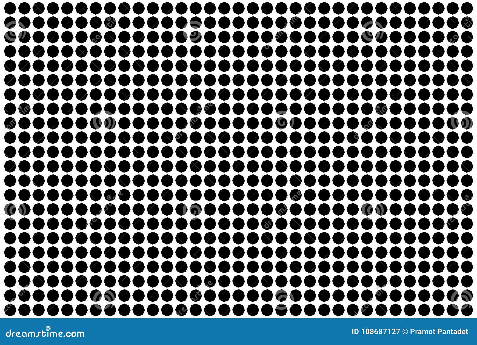Dot Octagon Pattern Background Design Illustration Vector Stock Vector ...