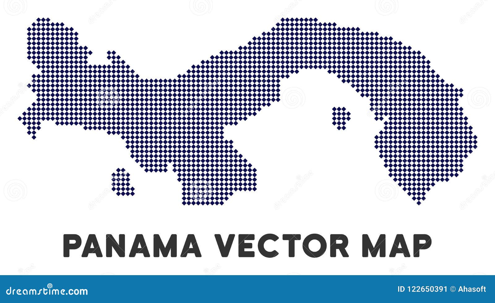 Dot Panama Map ilustración del vector. Ilustración de compuesto - 122650391