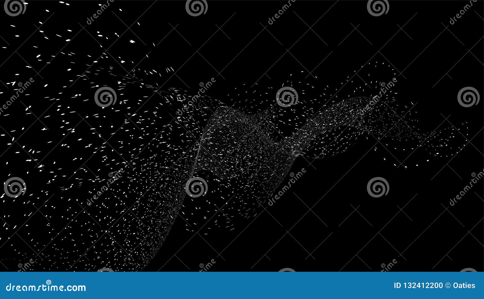 Dot Particle Tech Splashing Abstract Background Stock Vector ...