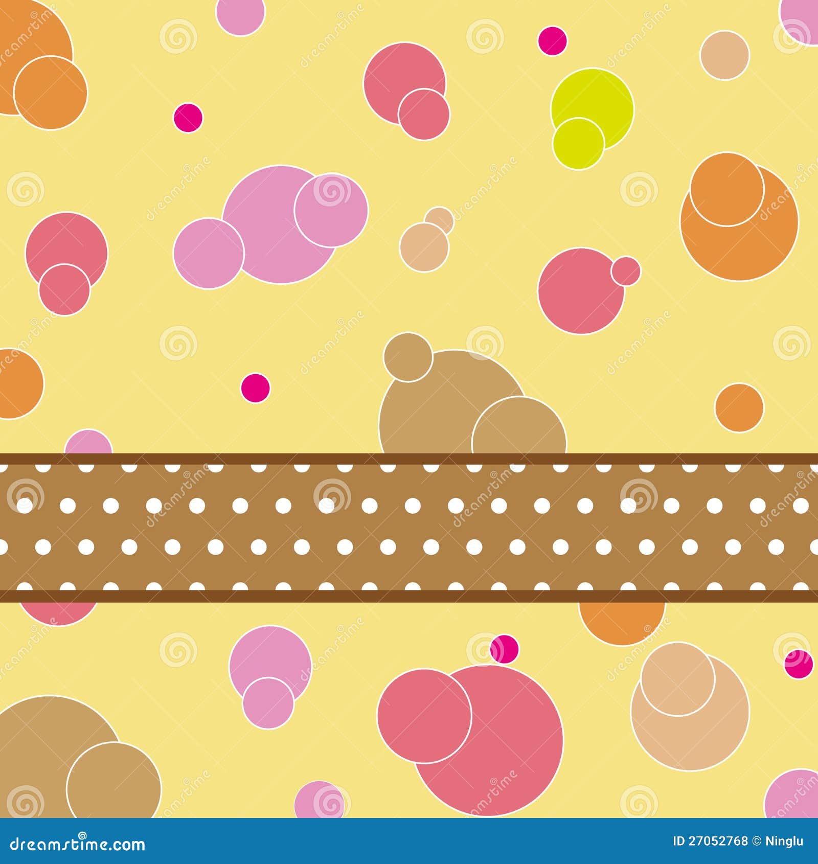 Dot pattern card design stock vector. Illustration of seamless - 27052768