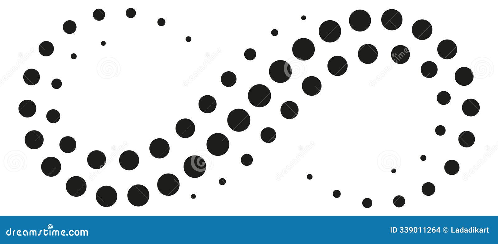 Dot Pattern Infinity Logo. Limitless Black Symbol Stock Vector ...