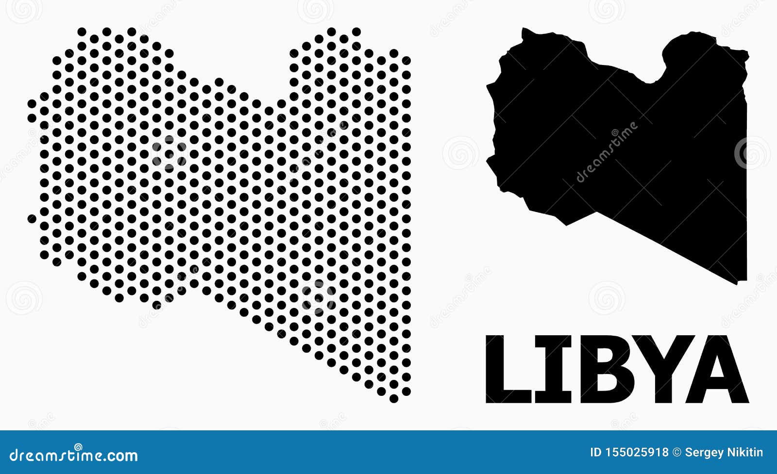 Dot Pattern Map of Libya stock vector. Illustration of pattern - 155025918