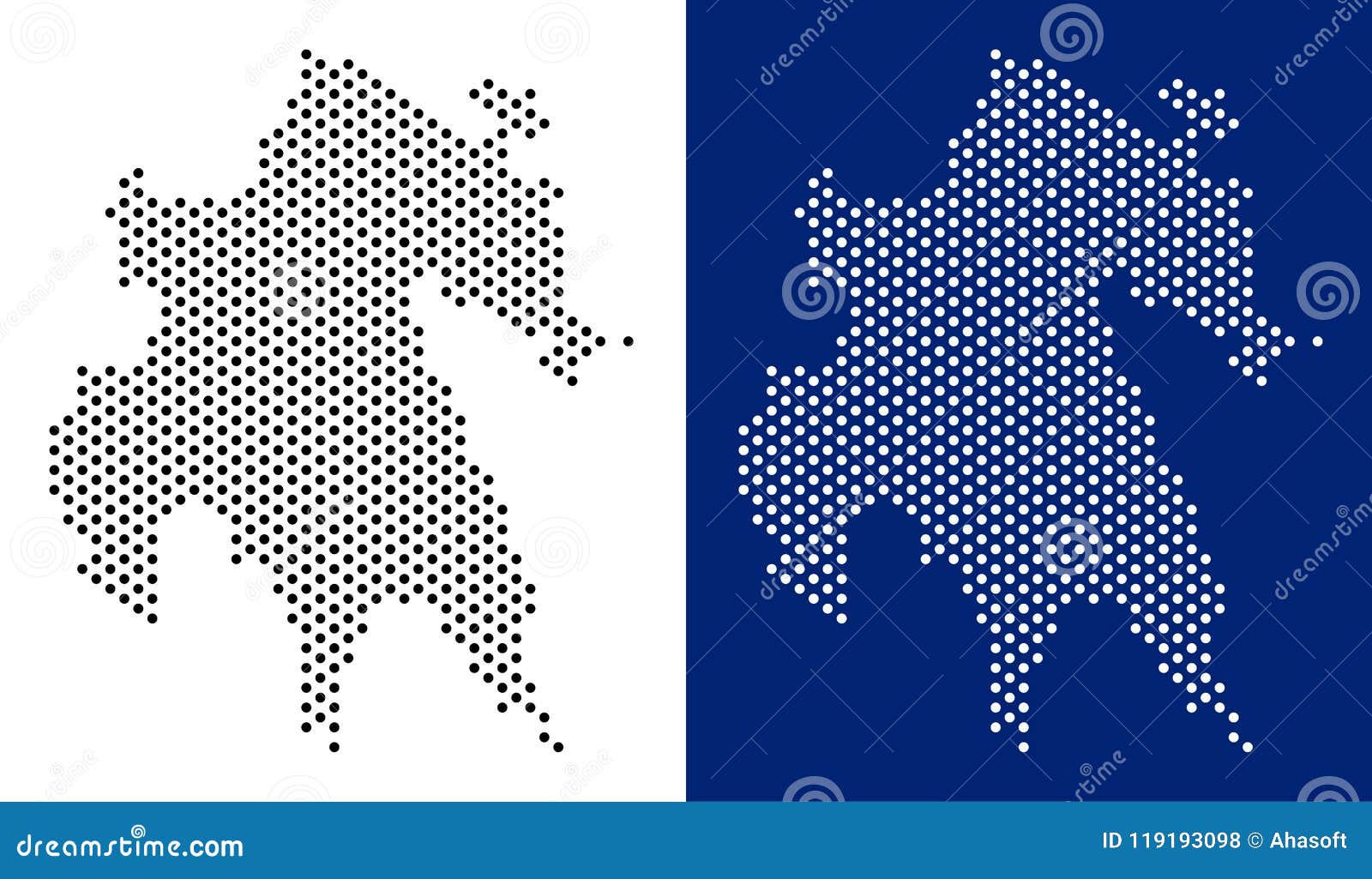 Pixel Peloponnese Peninsula Map Cartoon Vector | CartoonDealer.com ...