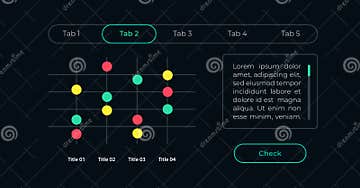 Dot Plot Diagram UI Element Template Stock Vector - Illustration of ...