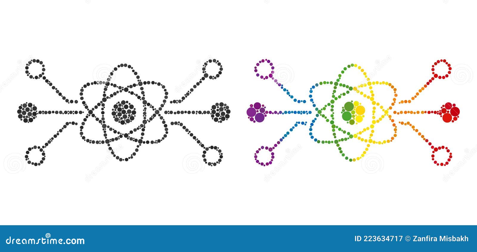 Quantum Circuit Fragment Highlighting Bold Cnot Gate Symbol Neon ...