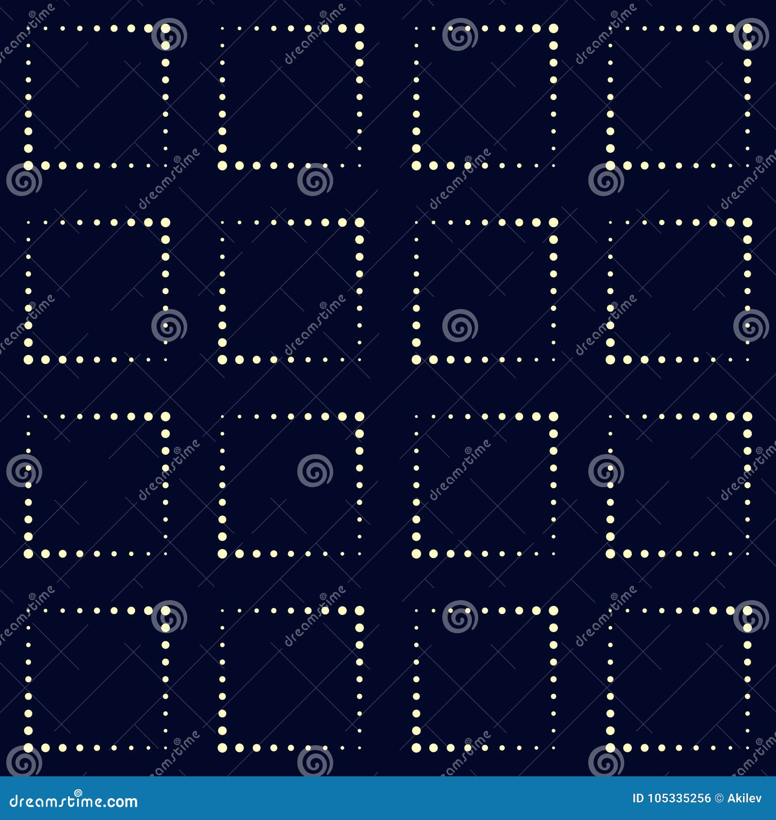 Dot Rectangle Pattern. Geometric Vector Background in Halftone S Stock ...